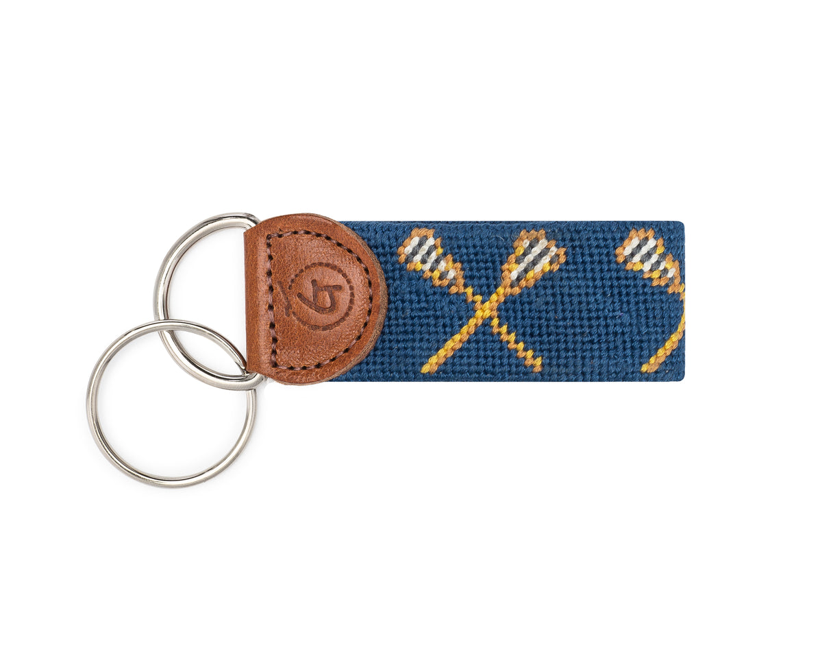 Lacrosse Needlepoint Keychain – Good Threads